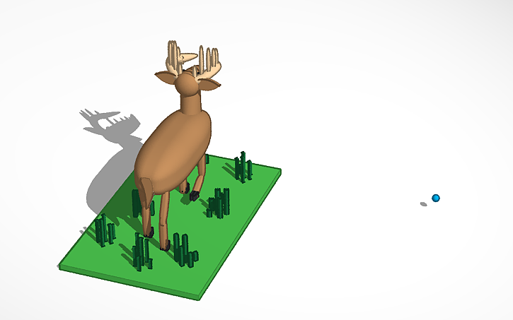3D design Whitetail Deer - Tinkercad
