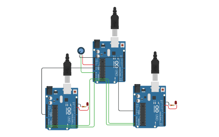Circuit Design I2c Communication Tinkercad