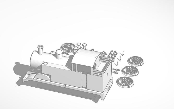 3D design Gauge 1 Thomas Replacement Parts (Added Coal Bunker) - Tinkercad
