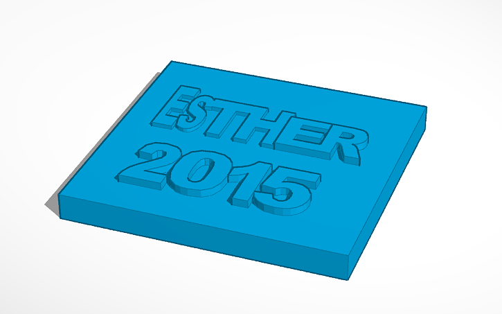 3d Design Esther Badenpbcpl Nameplate Tinkercad