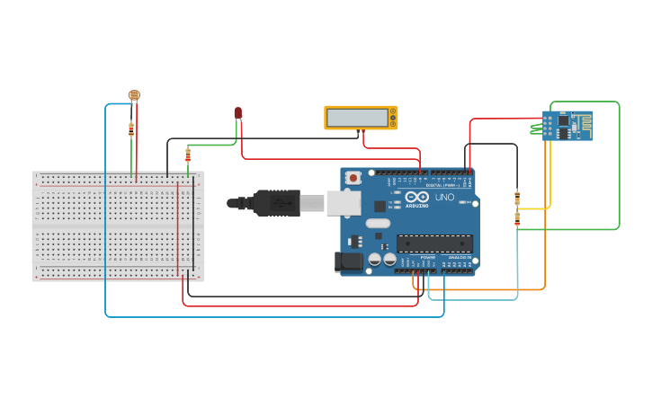 Circuit design IoT Lab Task 4 18BEC0626 | Tinkercad