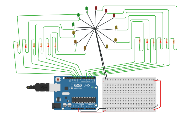 Circuit design reloj - Tinkercad
