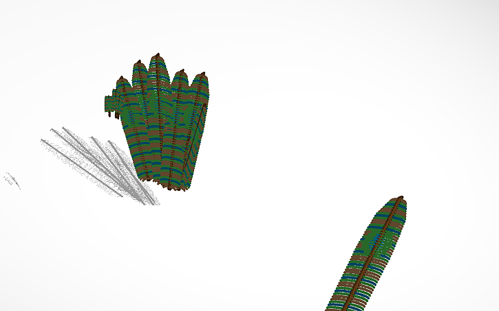 3D design Feathers Layer 1 - Tinkercad