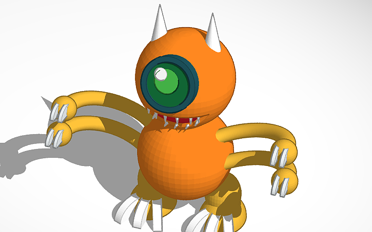 3D design Copy of monster design (#TinkerTogether) | Tinkercad