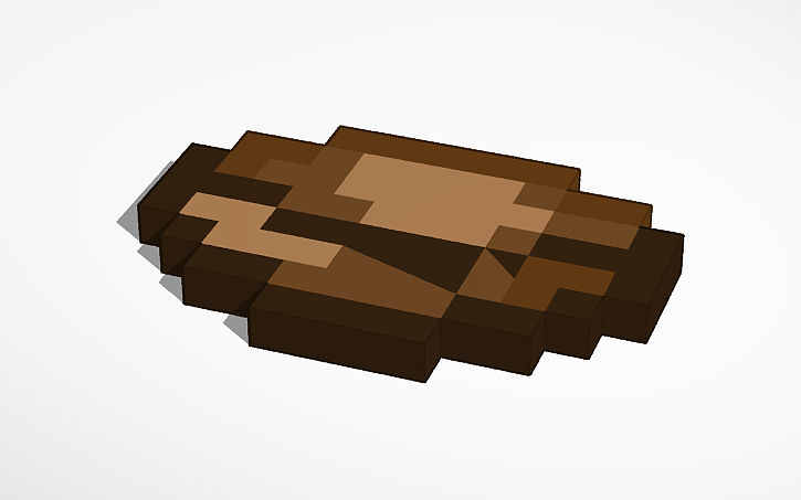 3D design Minecraft bowl - Tinkercad