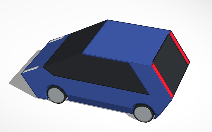 3D design futuristic hatchback | Tinkercad