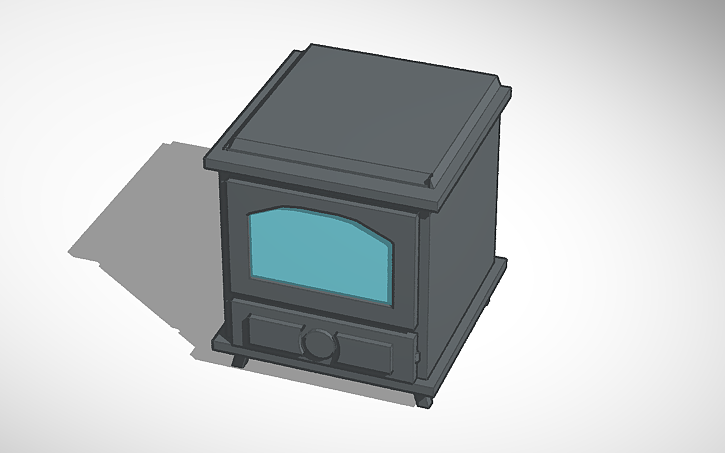 3D design fire place - Tinkercad