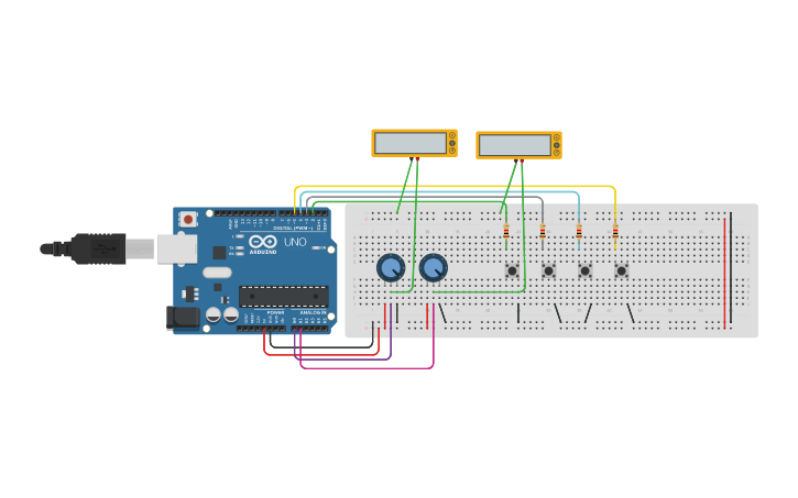 Circuit design Ejercicio 1 desafio | Tinkercad