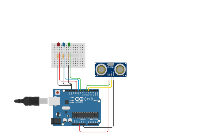 Circuit design LEDS - Tinkercad