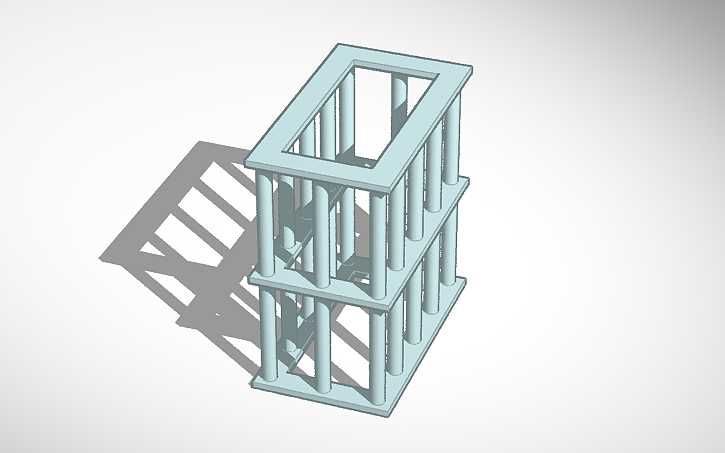 3D design cage - Tinkercad