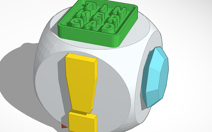 3D design Tinkercad-the game dice | Tinkercad