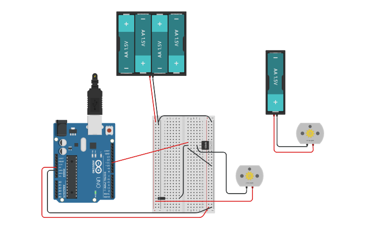 Circuit Design Single Direction Dc Motor Ex Tinkercad