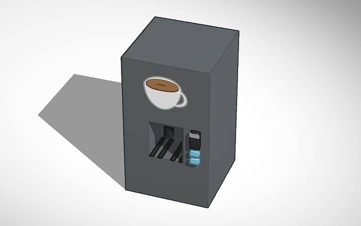 3D design Coffee machine - Tinkercad