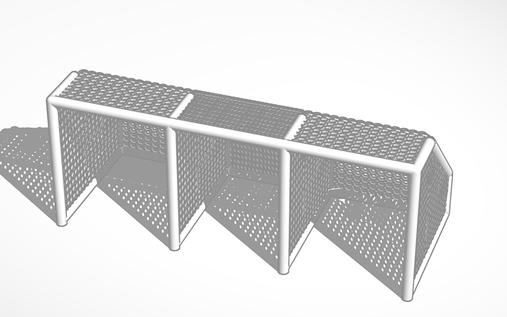 3D design Soccer goal - Tinkercad