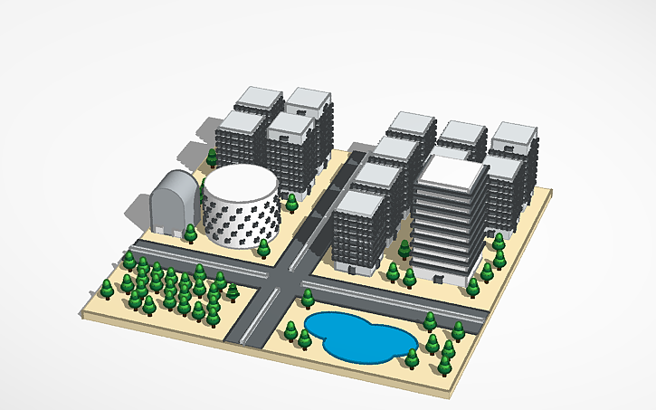 3D design CITY - Tinkercad