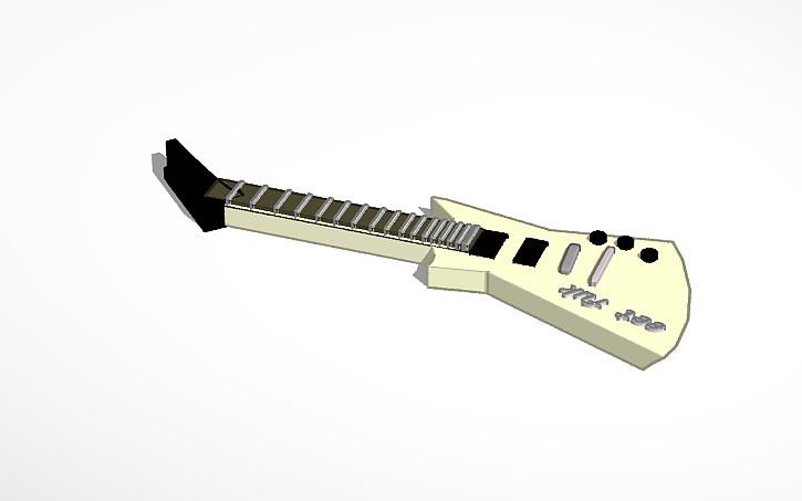 3D design james hetfields gibson explorer guitar from metallica | Tinkercad