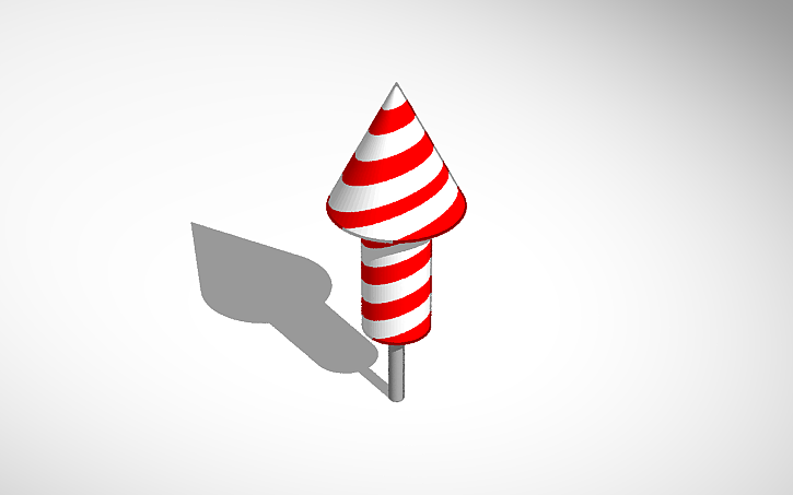 3D design Firework - Tinkercad
