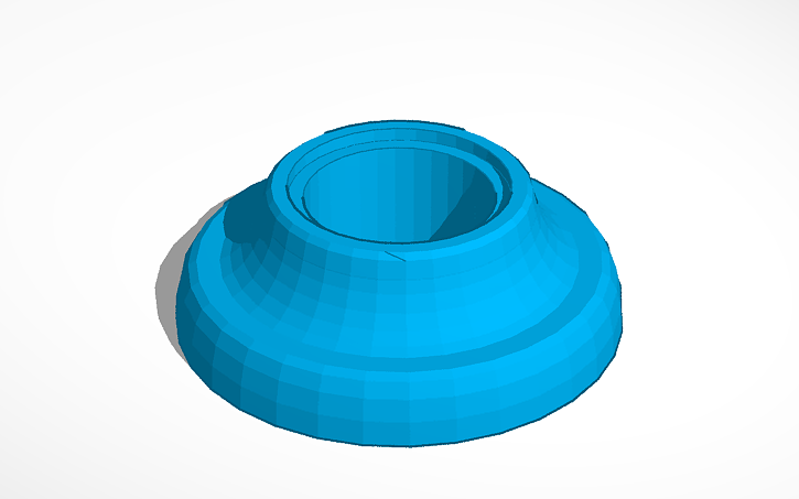 3D design 20mm Beer Tap Shank Flange Diffuser - Tinkercad
