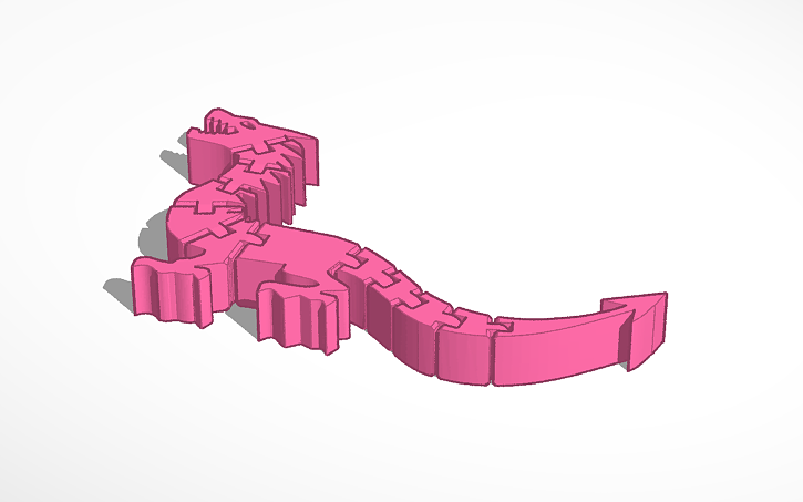 3D design flexi pink - Tinkercad