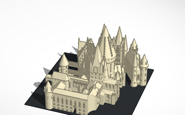 3D design Hogwarts #HarryPotter #HP - Tinkercad