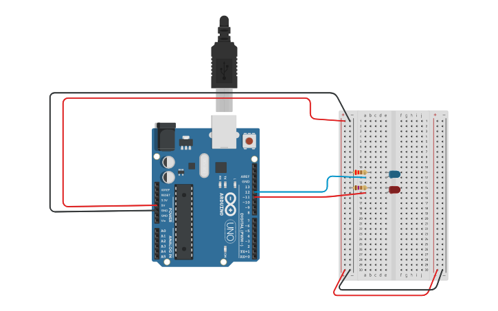 Circuit design mi primer circuito arduino - Tinkercad