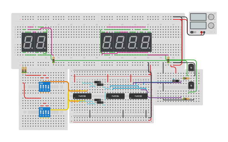 Circuit design Combination Lock Circuit - Tinkercad