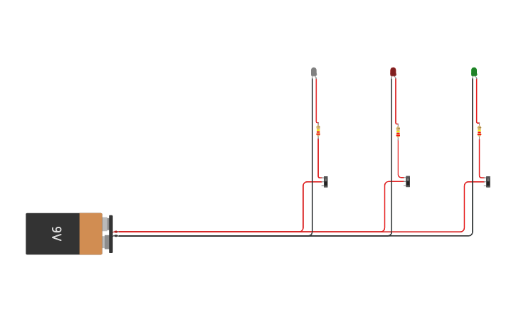 Circuit design Circuito con interruptores | Tinkercad
