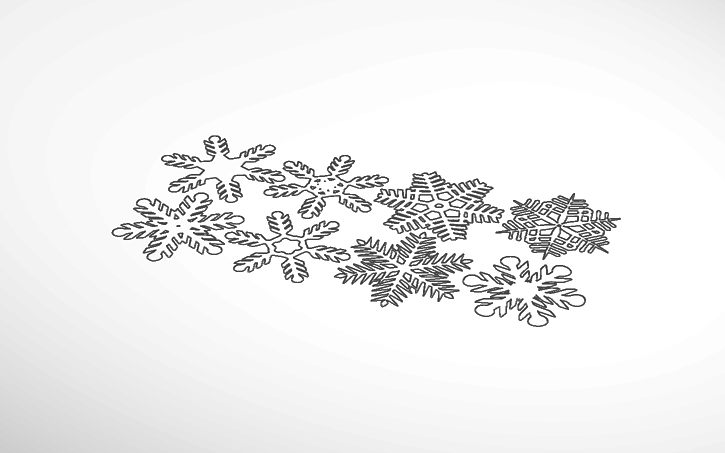 3D design Day 70 - Snowflakes, part 1 - Tinkercad