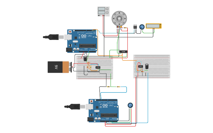Circuit design Human arm EMG simulator - Tinkercad