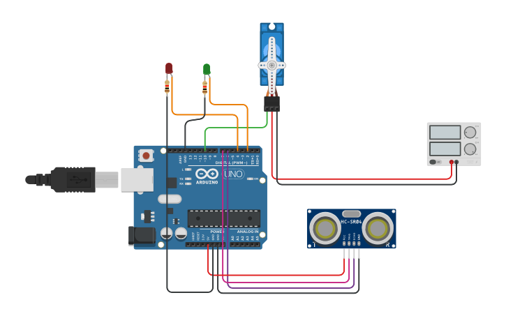Circuit design Dana-Hand sanitizer - Tinkercad
