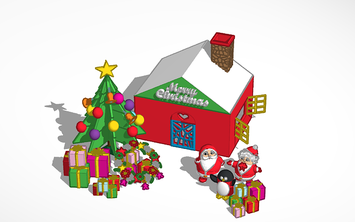 3D design Merry Christmas #Christmas - Tinkercad