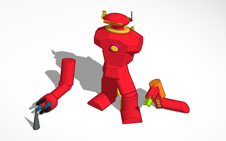 3D design robo bobo #1 full body | Tinkercad