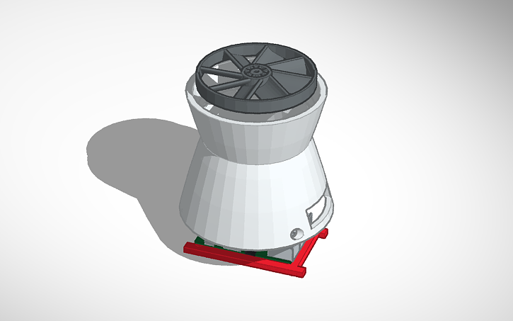 3D design Cooling Tower Pi - Tinkercad