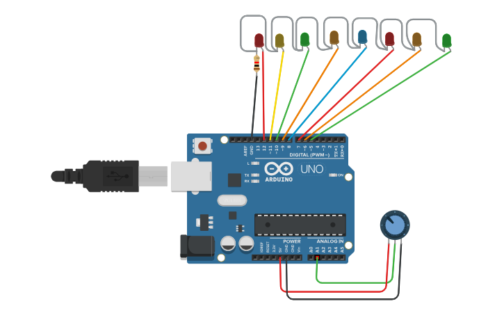 Circuit design Exp-5_chaser - Tinkercad