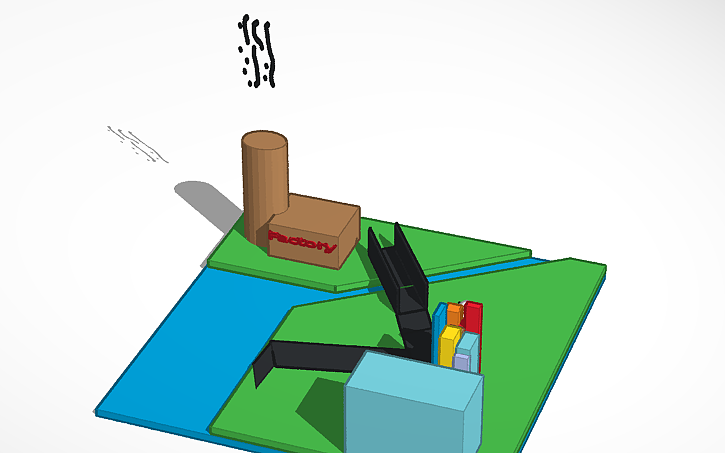 3D design A small City - Tinkercad