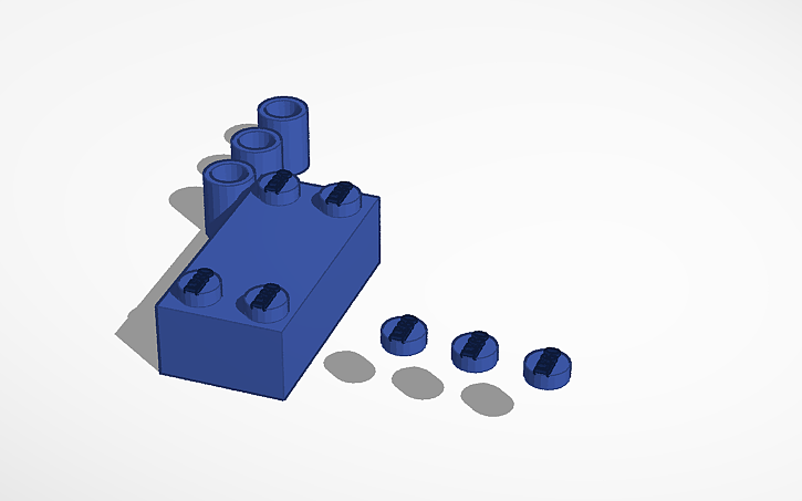 3D design Lego Brick - Tinkercad