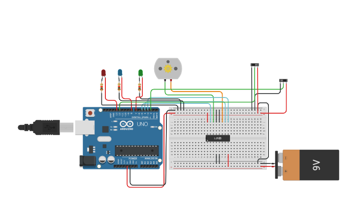Circuit design elevator - Tinkercad