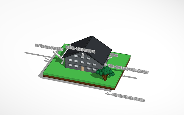 3D design Blizzard-Proof House - Tinkercad