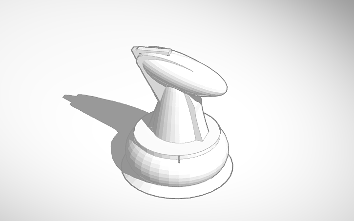 3D design chess knight - Tinkercad