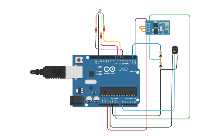 Circuit design IOT_Mini Project | Tinkercad