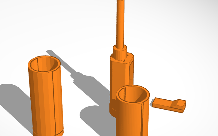 3D design Pen Mechanism - Tinkercad