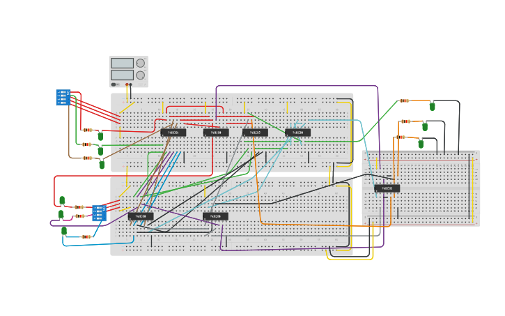 Circuit Design 3 Bit Magnitude Comparator Tinkercad