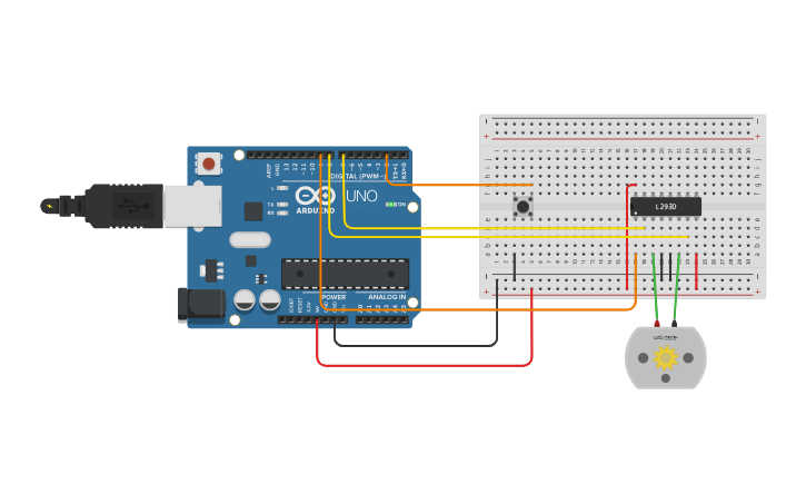 Circuit design DC_Motor_Direction_Control - Tinkercad