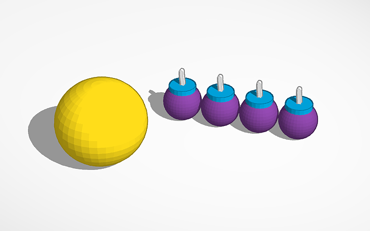3D design Lemmy ball - Tinkercad