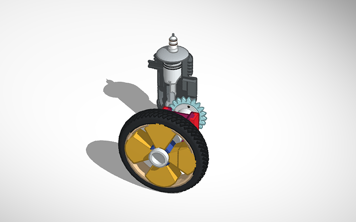 3D design Piston Engine #2 - Tinkercad