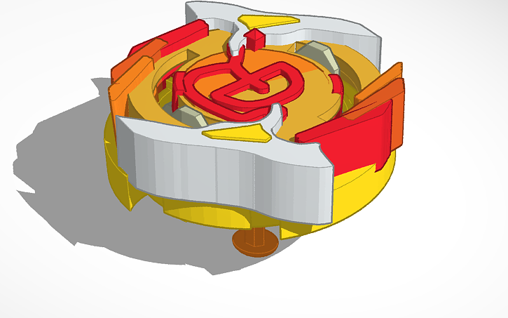 3D design Beyblade burst chouzetsu balance type - Tinkercad