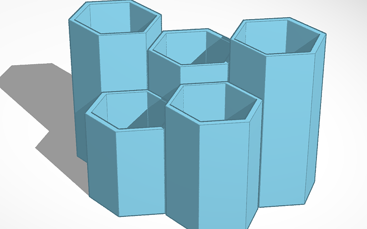 3D design Desk Tidy Mags - Tinkercad