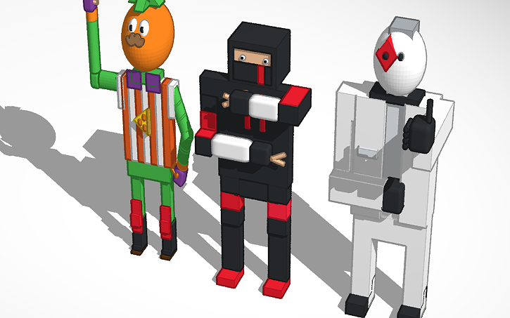 3D design Skins fortnite - Tinkercad