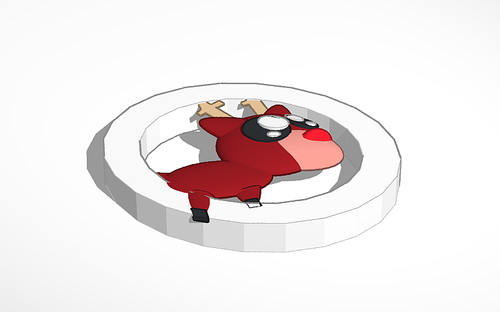 3D design reindeer - Tinkercad
