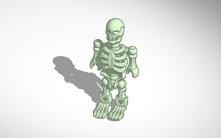 3D design skeleton - Tinkercad